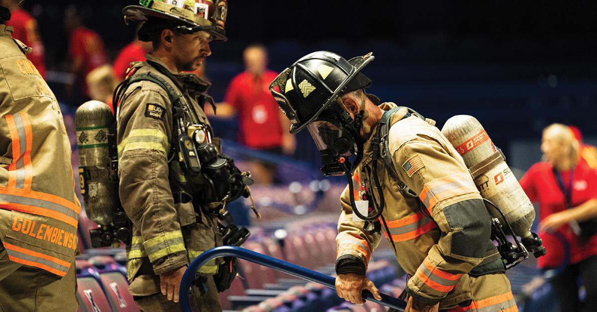 Cintas Hosts Cincinnati 9/11 Memorial Stair Climb | American Laundry News