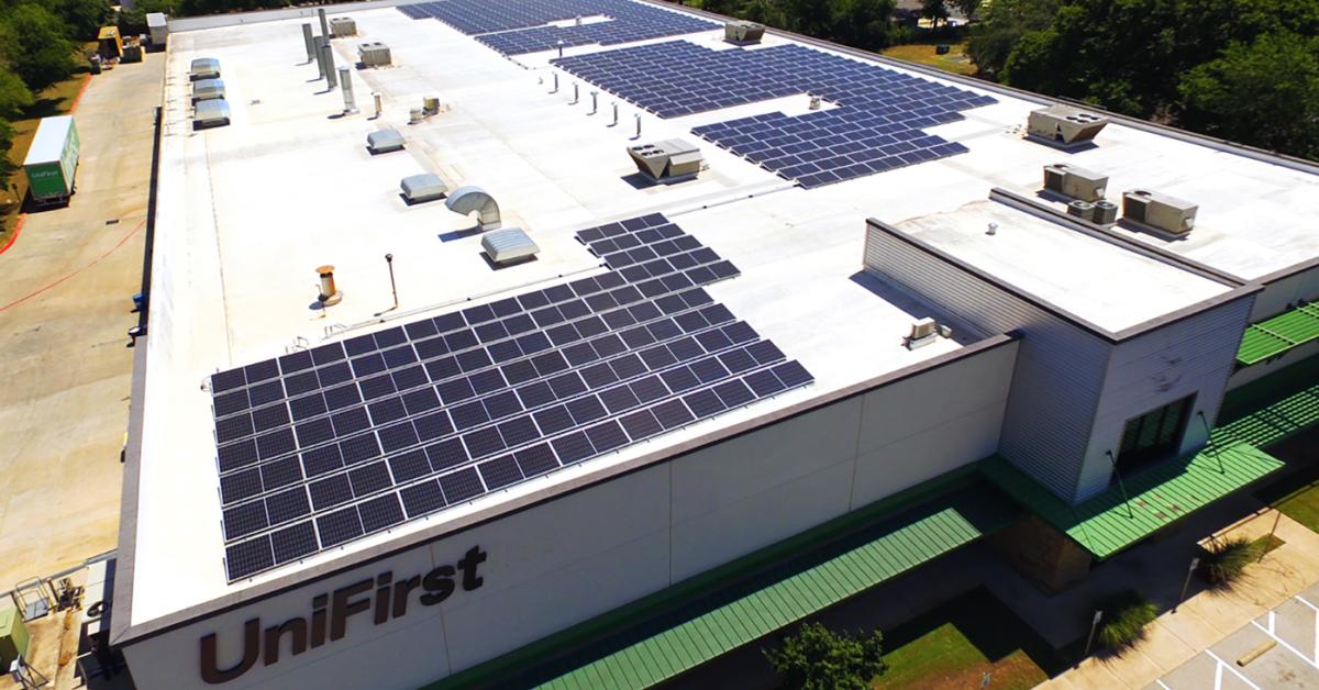 UniFirst Completes Rooftop Solar Panel Projects | American Laundry News