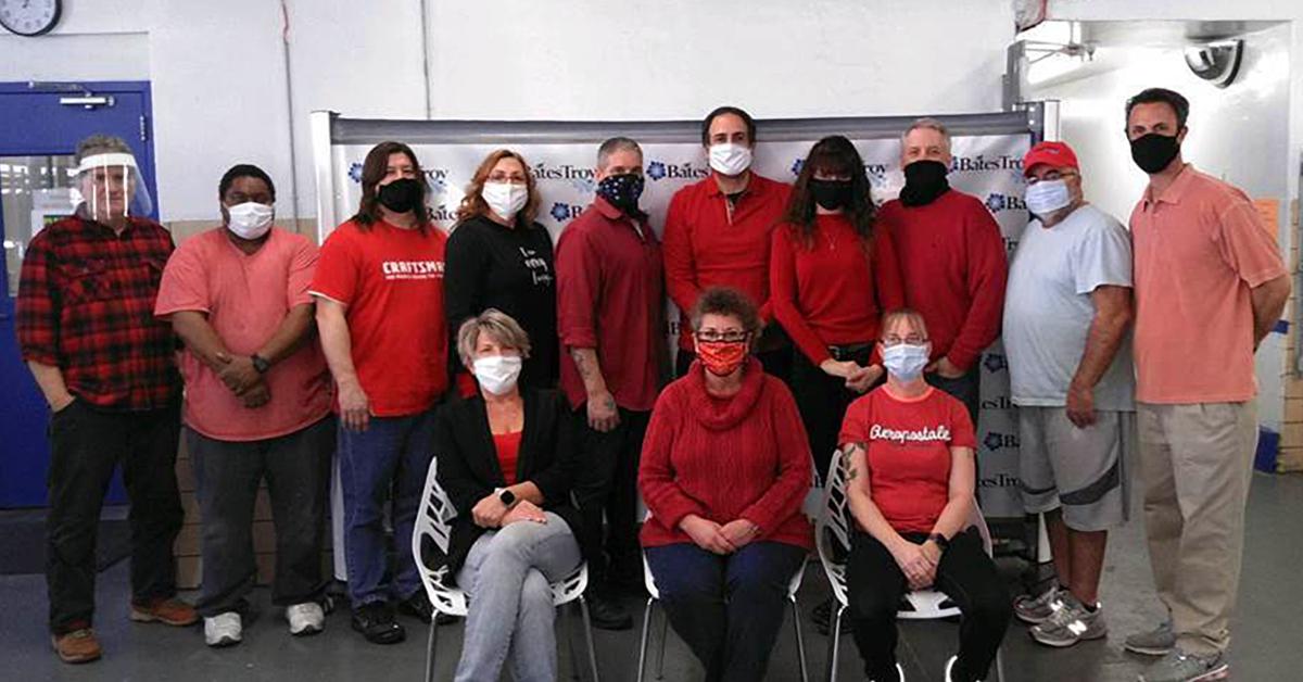 Bates Troy Joins in AHA Wear Red Day | American Laundry News