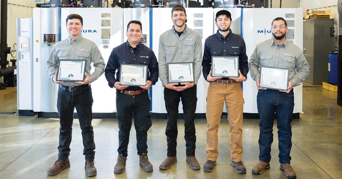Miura Celebrates 1st Boiler Trade Program Graduating Class | American ...