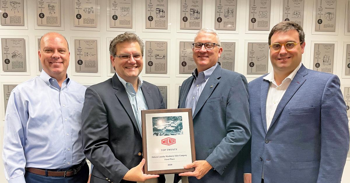 Pellerin Laundry Machinery Sales Earns Milnor’s Top Dealer Award ...
